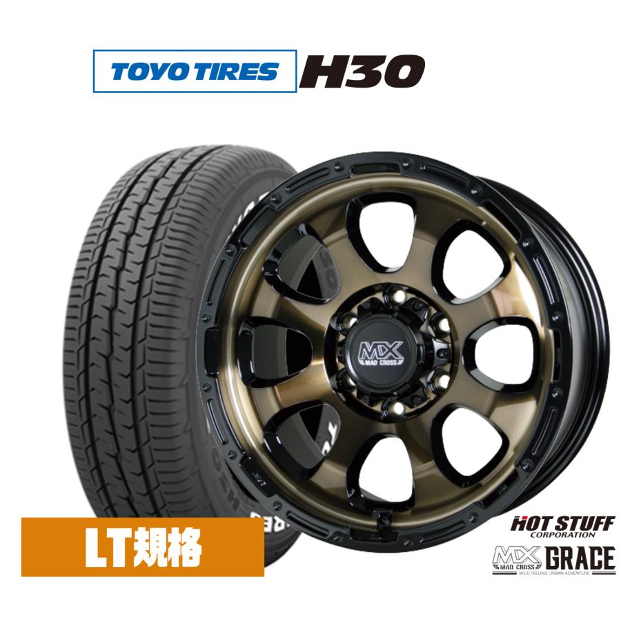 HOT STUFF サマータイヤ ホイール4本セット ホットスタッフ マッドクロス グレイス トーヨータイヤ TOYO H30 215/65R16 : カーポートマルゼン - 通販 ...