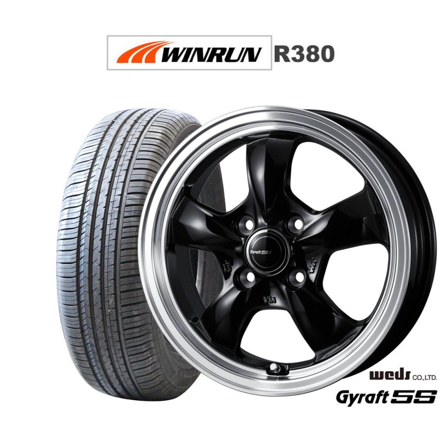 WEDS サマータイヤ ホイール4本セット ウェッズ グラフト 5S WINRUN ウインラン R380 155/65R14 : カーポートマルゼン - 通販 - Yahoo!ショッピング