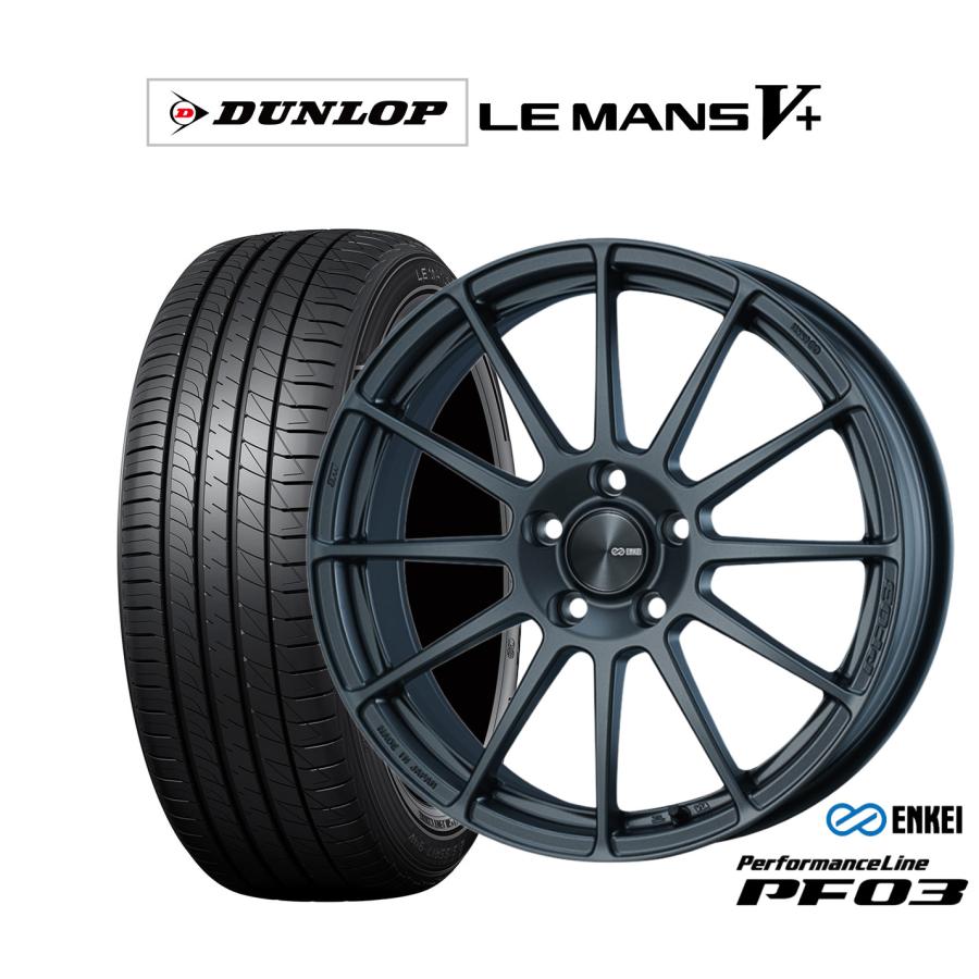 ENKEI サマータイヤ ホイール4本セット エンケイ PF03 ダンロップ LEMANS ルマン V+ (ファイブプラス) 215/50R17 : カーポートマルゼン - 通販 ...