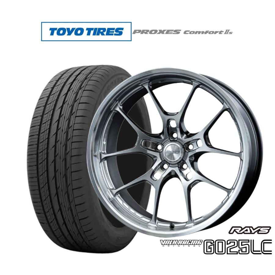 サマータイヤ ホイール4本セット レイズ ボルクレーシング G025 LC トーヨータイヤ プロクセス PROXES Comfort 2s (コンフォート 2s) 255/45R20 ...