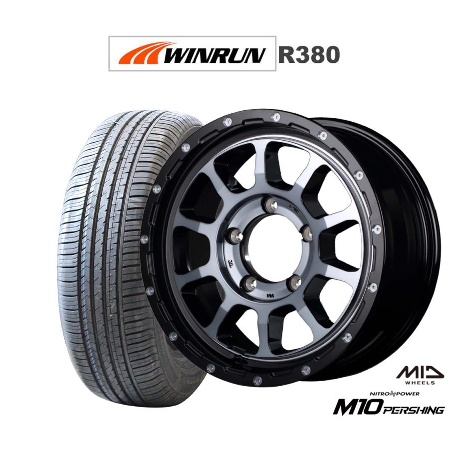マルカサービス サマータイヤ ホイール4本セット MID ナイトロパワー M10 パーシングJ WINRUN ウインラン R380 215/65R16 : カーポートマルゼン - 通販 ...