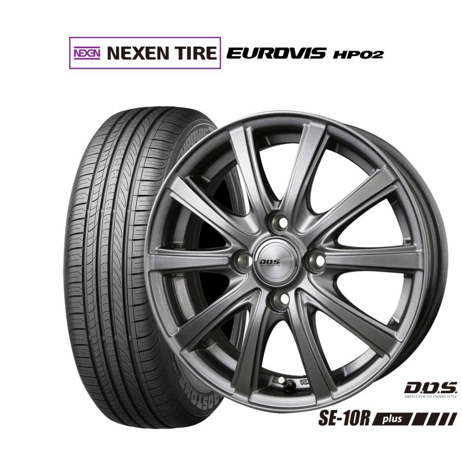 サマータイヤ ホイール4本セット BADX D,O,S(DOS) SE-10R plus NEXEN ネクセン ロードストーン ユーロビズ HP02 155/65R14 : カーポートマルゼン ...