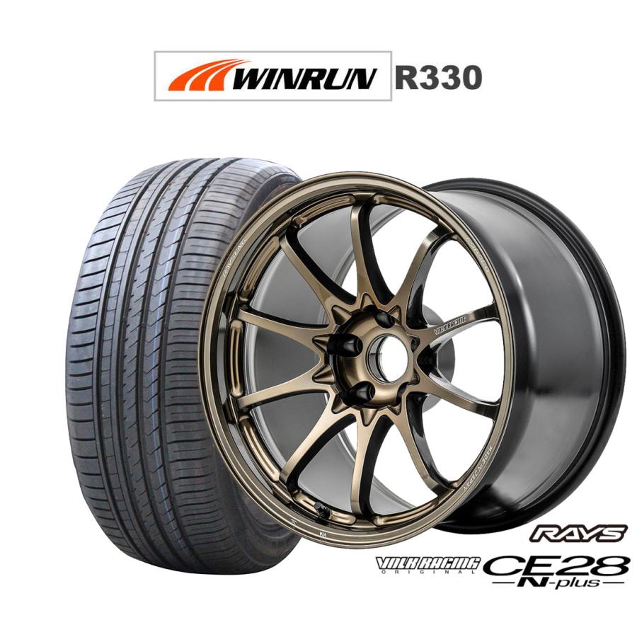 RAYS サマータイヤ ホイール4本セット レイズ ボルクレーシング CE28 N-plus WINRUN ウインラン R330 225 ...