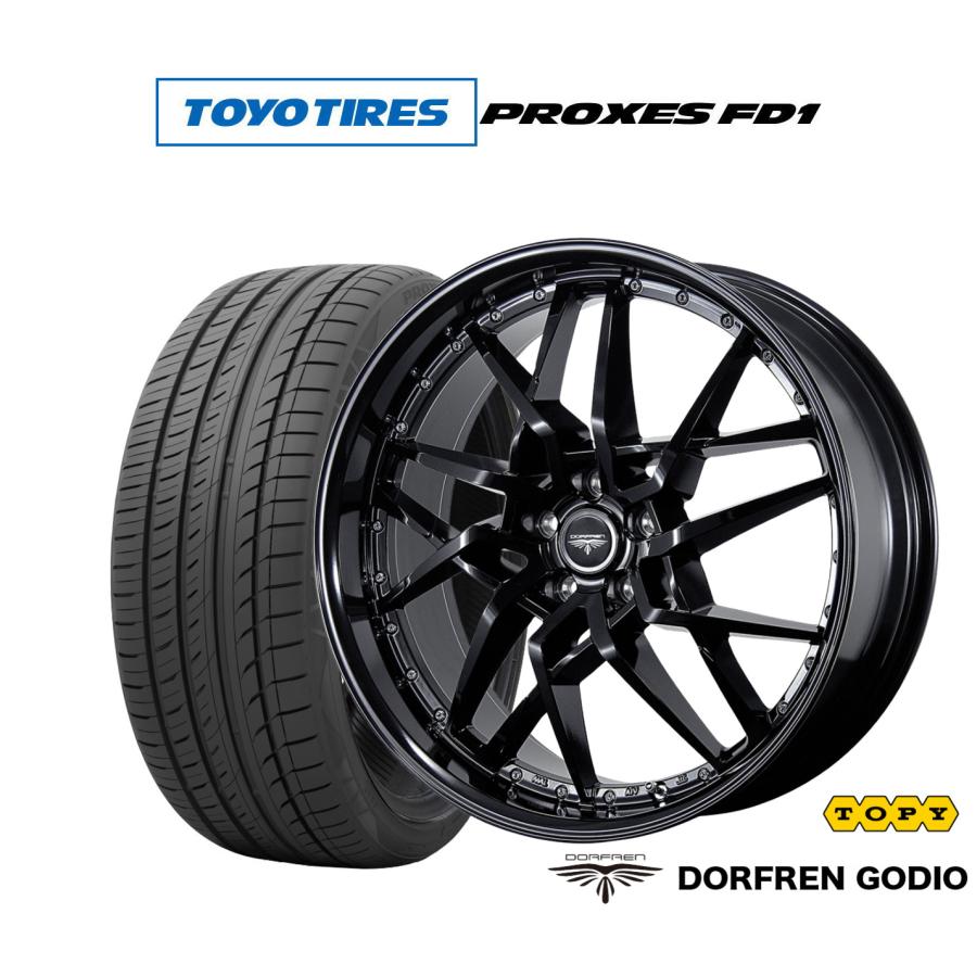 サマータイヤ ホイール4本セット トピー ドルフレン ゴディオ トーヨータイヤ プロクセス PROXES FD1 245/45R20 : set-16405945 : カーポートマルゼン ...