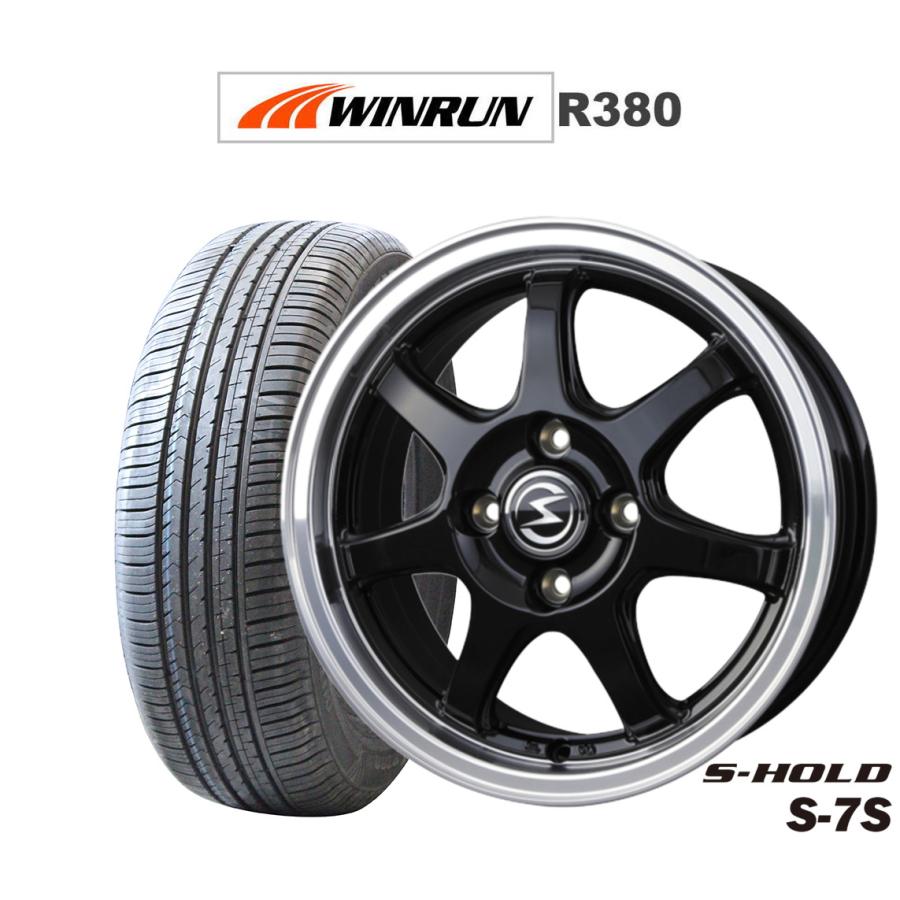 サマータイヤ ホイール4本セット BADX エスホールド S-7S WINRUN ウインラン R380 155/65R14 : set-16465824 : カーポートマルゼン - 通販 ...