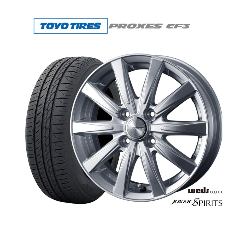 WEDS サマータイヤ ホイール4本セット ウェッズ ジョーカー スピリッツ トーヨータイヤ プロクセス PROXES CF3 155/65R13 : カーポートマルゼン - 通販 ...