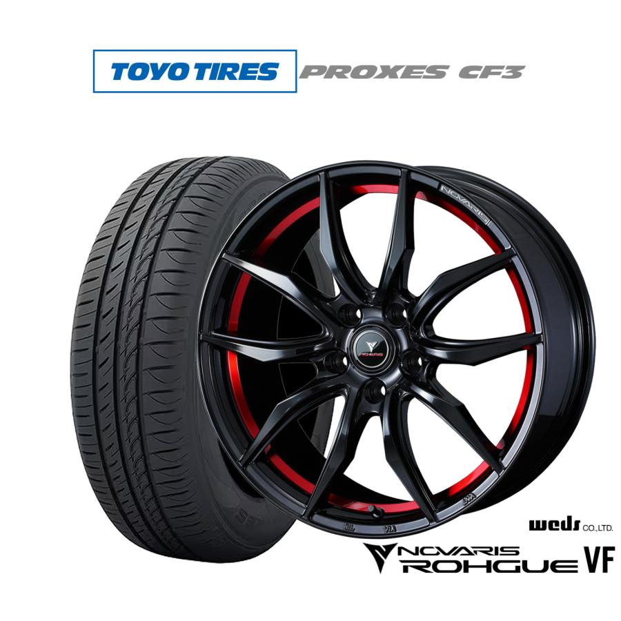 WEDS サマータイヤ ホイール4本セット ウェッズ ノヴァリス ローグ VF トーヨータイヤ プロクセス PROXES CF3 195/60R17 : カーポートマルゼン - 通販 ...