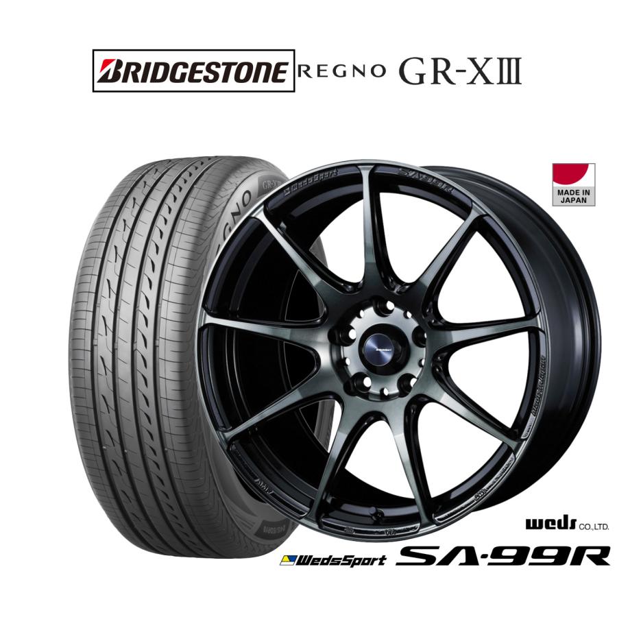 WEDS サマータイヤ ホイール4本セット ウェッズ ウェッズスポーツ SA-99R ブリヂストン REGNO レグノ GR-XIII(GR-X3) 205/50R17 : カーポートマルゼン ...