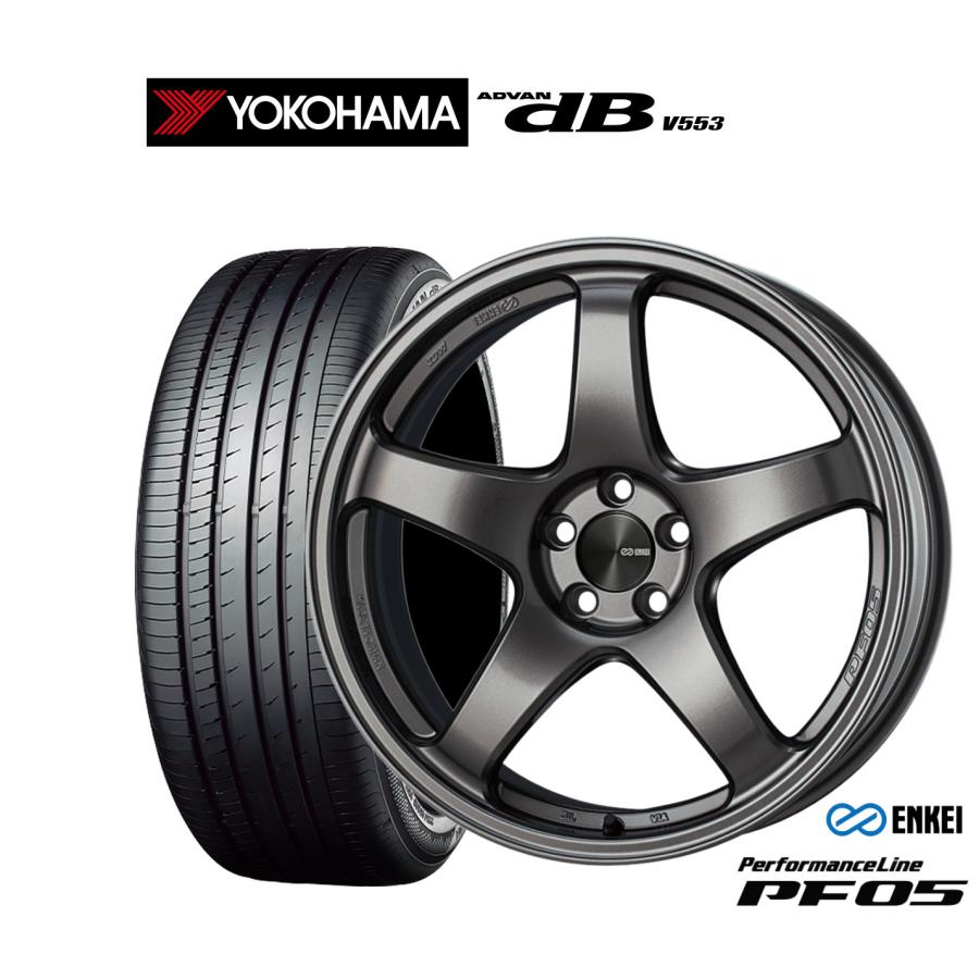 ENKEI サマータイヤ ホイール4本セット エンケイ PF05 ヨコハマ ADVAN アドバン dB(V553) 215/60R17 : カーポートマルゼン - 通販 - Yahoo!ショッピング