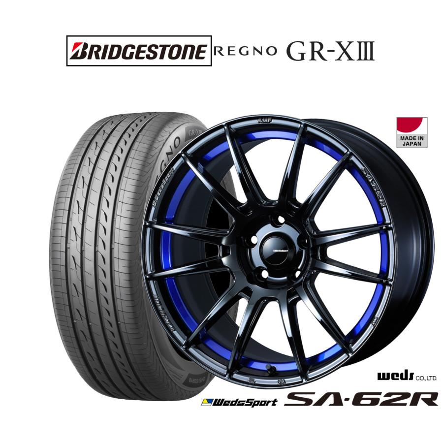 WEDS サマータイヤ ホイール4本セット ウェッズ ウェッズスポーツ SA-62R ブリヂストン REGNO レグノ GR-XIII(GR-X3) 245/50R18 : カーポートマルゼン ...