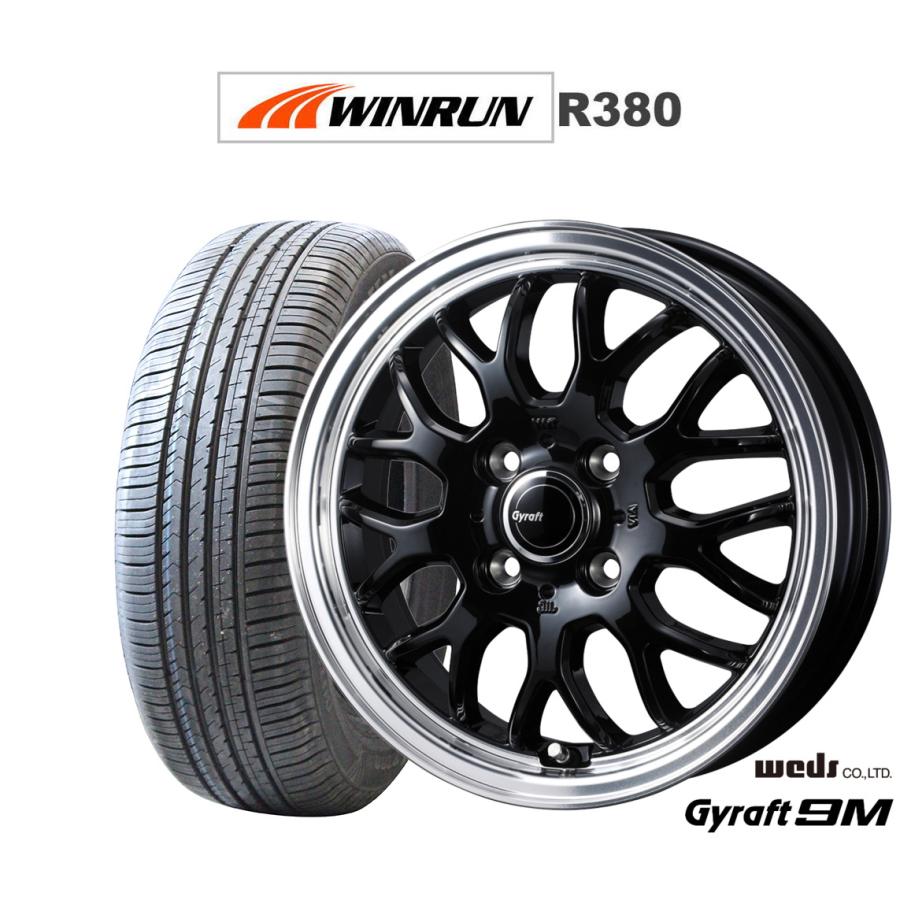 WEDS サマータイヤ ホイール4本セット ウェッズ グラフト 9M WINRUN ウインラン R380 165/70R14 : カーポートマルゼン - 通販 - Yahoo!ショッピング