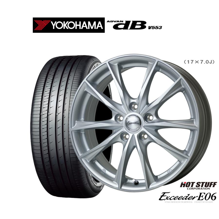 HOT STUFF サマータイヤ ホイール4本セット ホットスタッフ エクシーダー E06 ヨコハマ ADVAN アドバン dB(V553) 235/40R19 : カーポートマルゼン ...