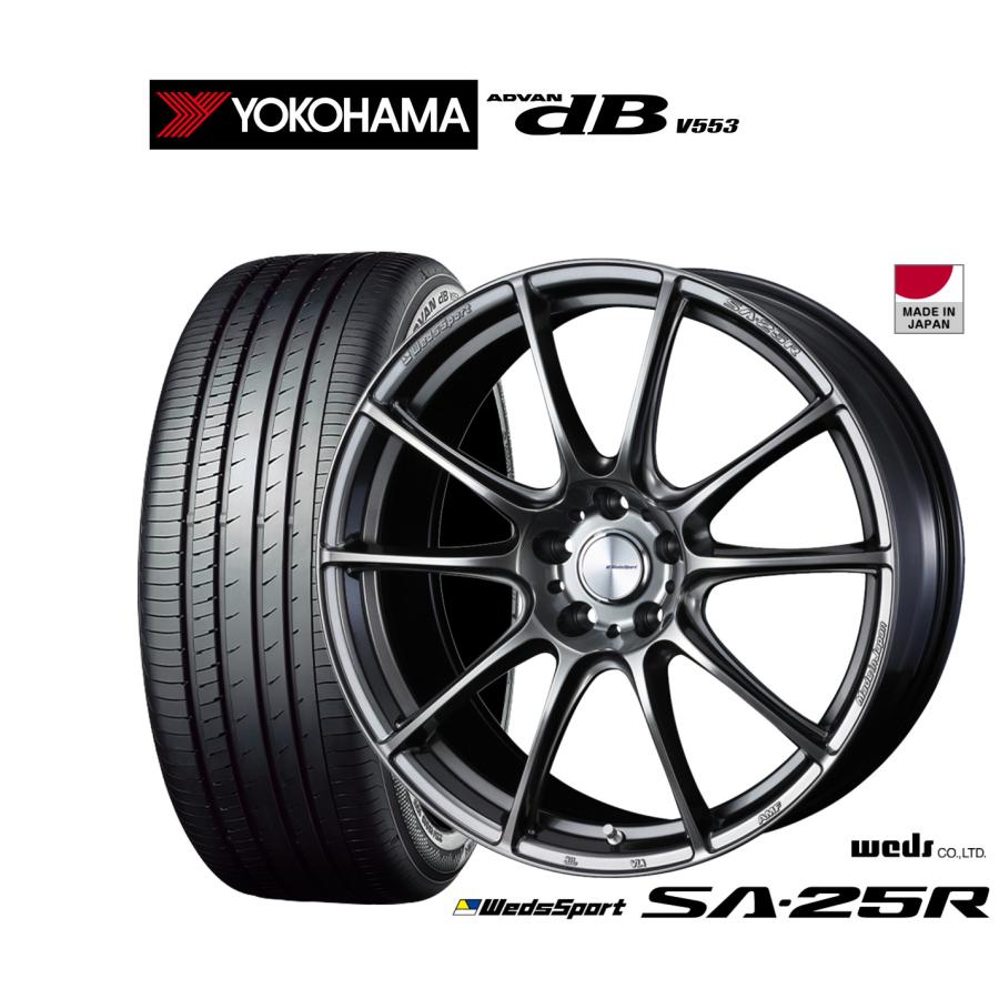 WEDS サマータイヤ ホイール4本セット ウェッズ ウェッズスポーツ SA-25R ヨコハマ ADVAN アドバン dB(V553) 245/50R19 : カーポートマルゼン - 通販 ...