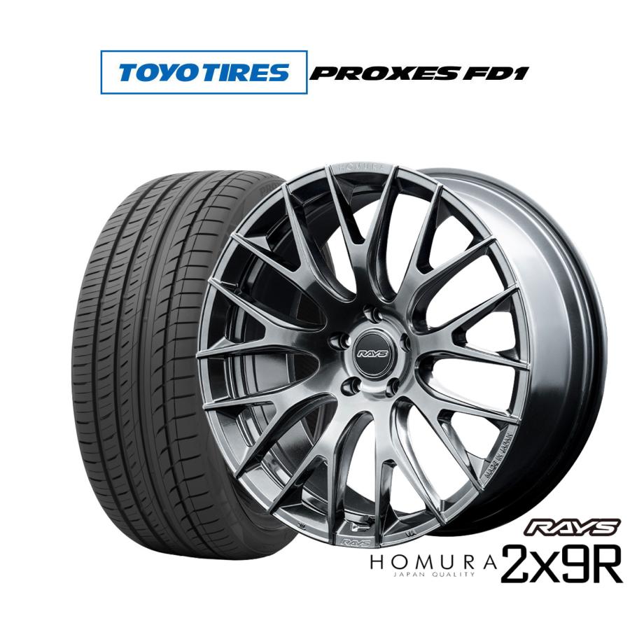 RAYS サマータイヤ ホイール4本セット レイズ HOMURA ホムラ 2×9 R トーヨータイヤ プロクセス PROXES FD1 245/40R21 : カーポートマルゼン - 通販 ...