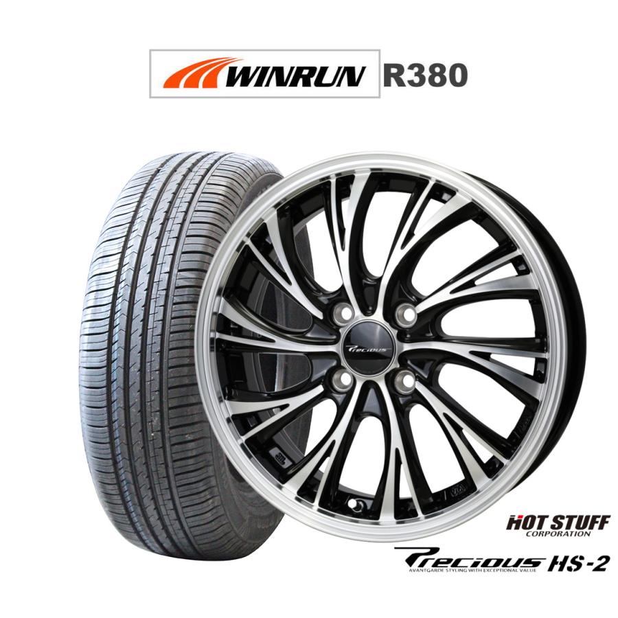 HOT STUFF サマータイヤ ホイール4本セット ホットスタッフ プレシャス HS-2 WINRUN ウインラン R380 185 ...