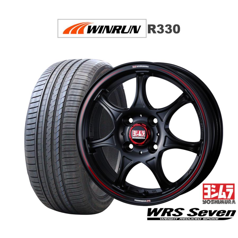 サマータイヤ ホイール4本セット YOSHIMURA ヨシムラ WRS Seven(WRS7) WINRUN ウインラン R330 165/55R14 : カーポートマルゼン - 通販 ...