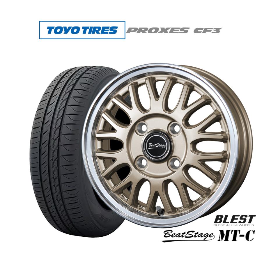 サマータイヤ ホイール4本セット ニューレイトン ビートステージ MT-C トーヨータイヤ プロクセス PROXES CF3 155/65R14 : set-17524535 : カーポート ...