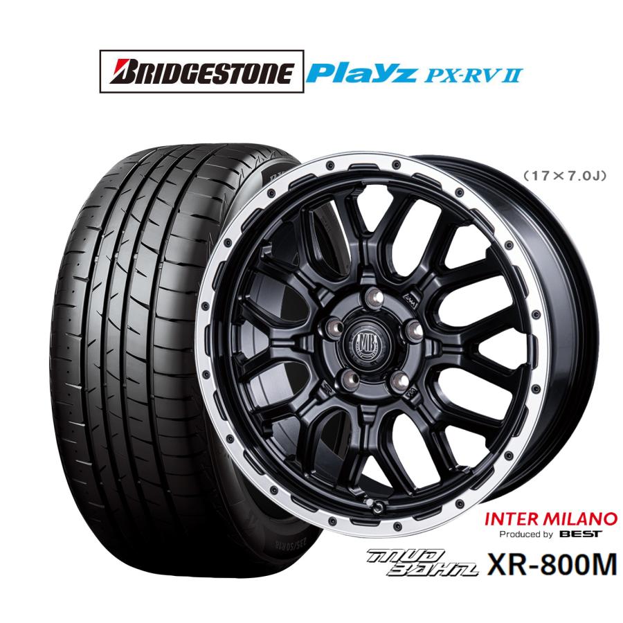 サマータイヤ ホイール4本セット インターミラノ マッドバーン XR-800M ブリヂストン PLAYZ プレイズ PX-RVII 225/55R18 : カーポートマルゼン - 通販 ...