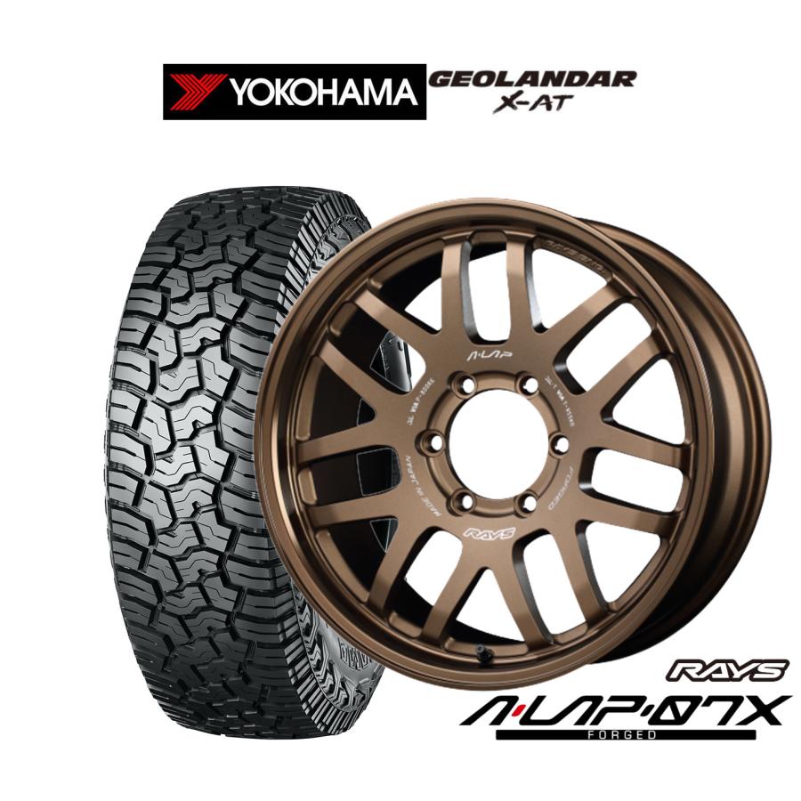RAYS オフロードタイヤ ホイール4本セット レイズ A・LAP A・LAP-07X ヨコハマ GEOLANDAR ジオランダー X-AT (G016) 255/70R18 : カーポート ...