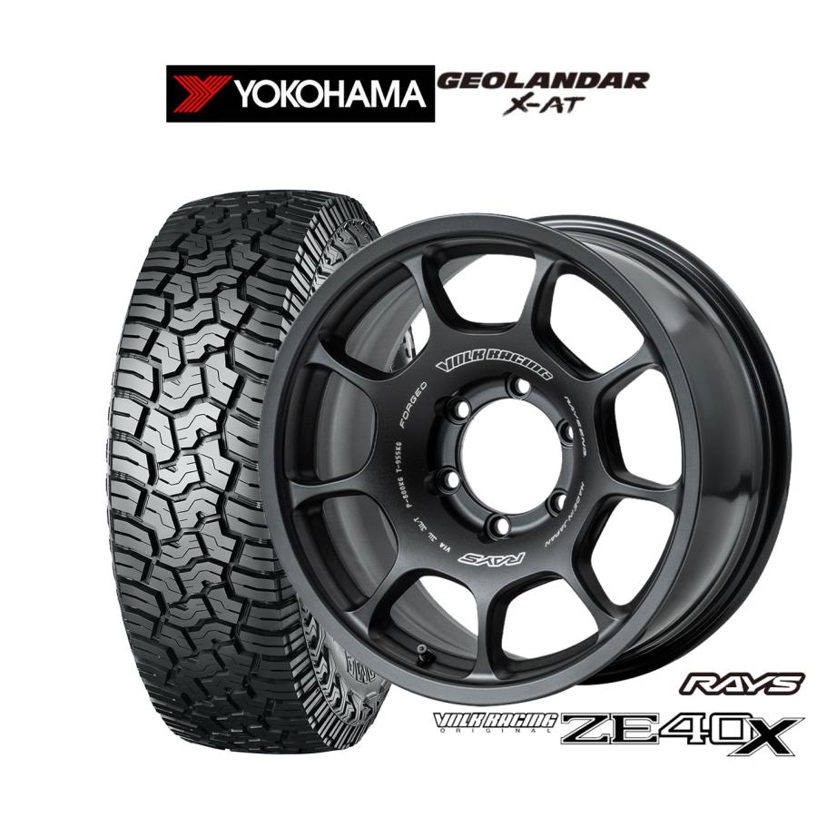 RAYS サマータイヤ ホイール4本セット レイズ ボルクレーシング ZE40X ヨコハマ GEOLANDAR ジオランダー X-AT ...