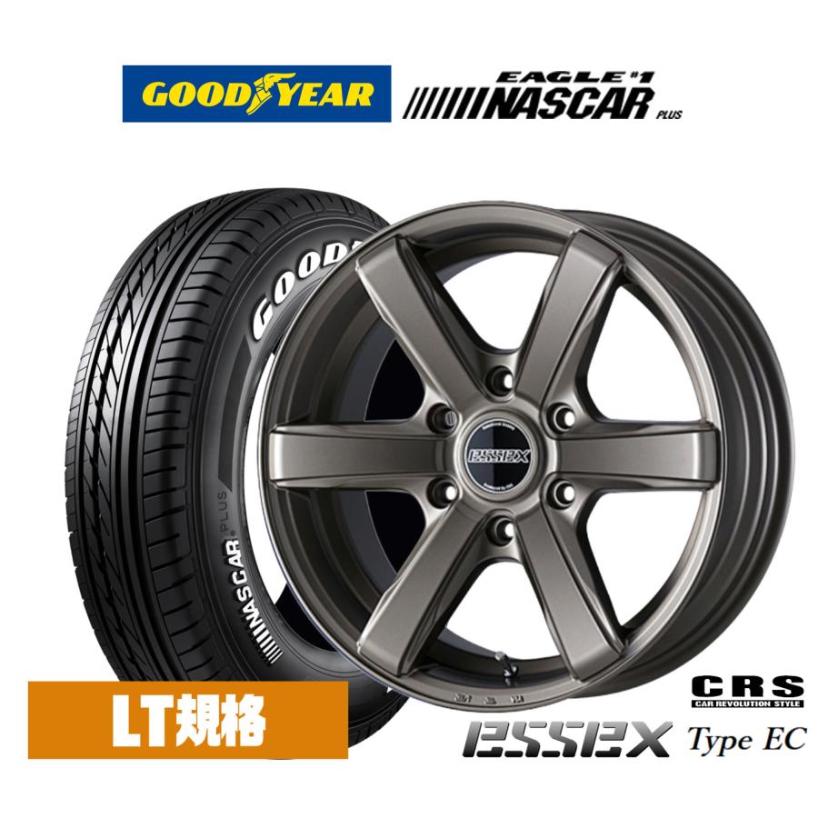 サマータイヤ ホイール4本セット CRS ESSEX エセックス EC-17 グッドイヤー EAGLE イーグル #1 NASCAR PLUS (ナスカープラス) 215/60R17 ...