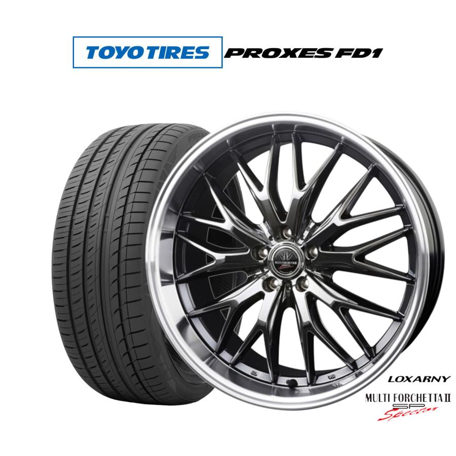 サマータイヤ ホイール4本セット BADX ロクサーニ マルチフォルケッタ2 SP-SPECTOR(5H_120) トーヨータイヤ プロクセス PROXES FD1 245/45R20 ...