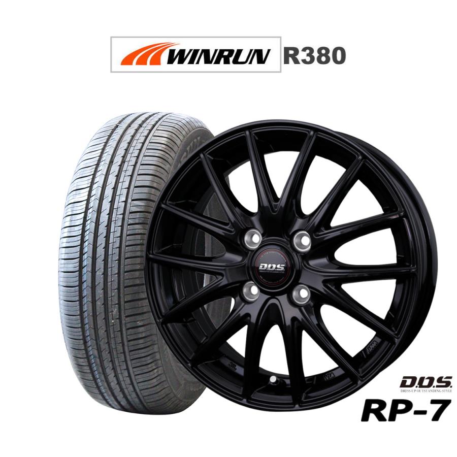 サマータイヤ ホイール4本セット BADX D,O,S(DOS) RP-7 WINRUN ウインラン R380 165/60R14 : set-18628173 : カーポートマルゼン ...