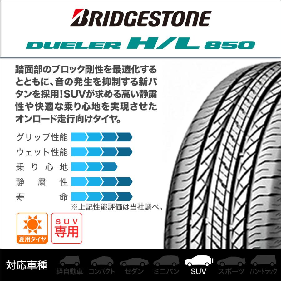 サマータイヤ ホイール4本セット BADX D,O,S(DOS) RP-7 ブリヂストン DUELER デューラー H/L 850 225/60R18 : カーポートマルゼン - 通販 ...