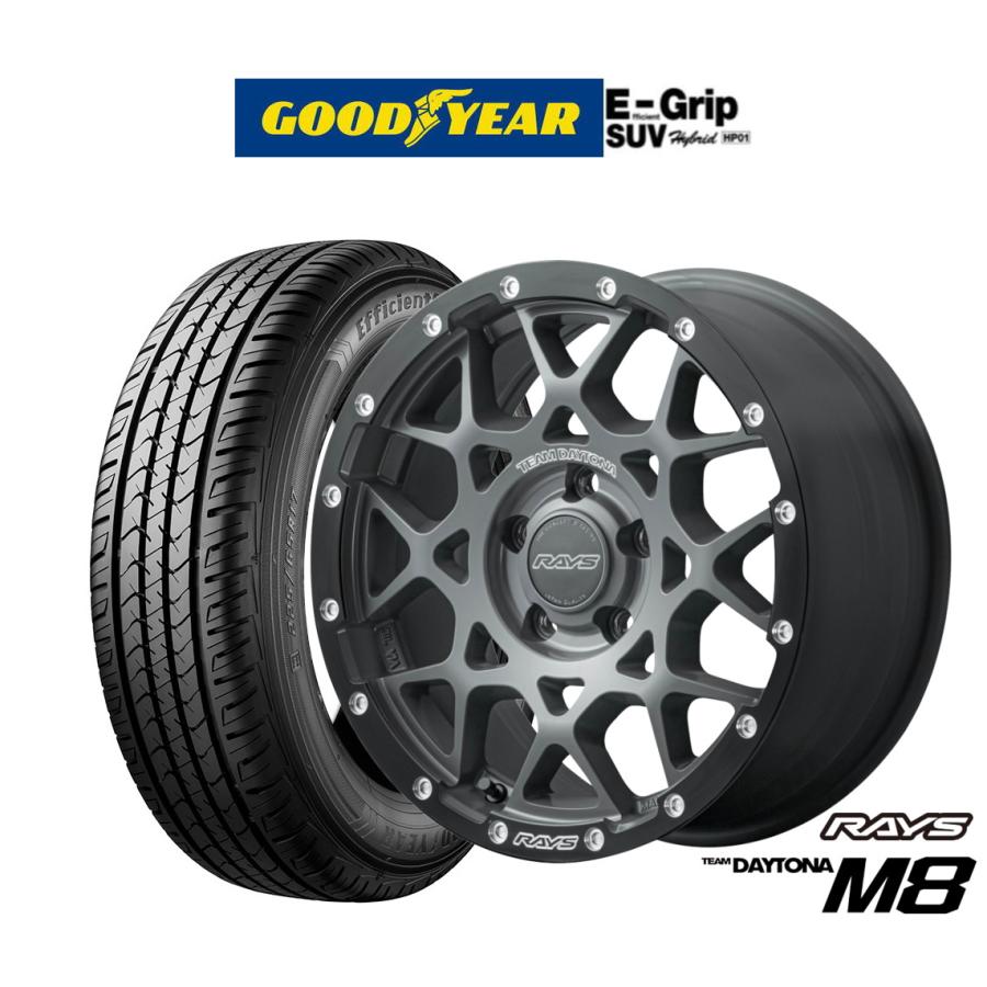 RAYS サマータイヤ ホイール4本セット レイズ チームデイトナ M8 xB Edition グッドイヤー エフィシエント グリップ SUV HP01 235/65R17 : カーポート ...