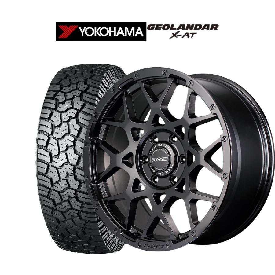 RAYS オフロードタイヤ ホイール4本セット レイズ チームデイトナ M8 BLACK EDITION ヨコハマ GEOLANDAR ジオランダー X-AT (G016) 265/60R20 ...