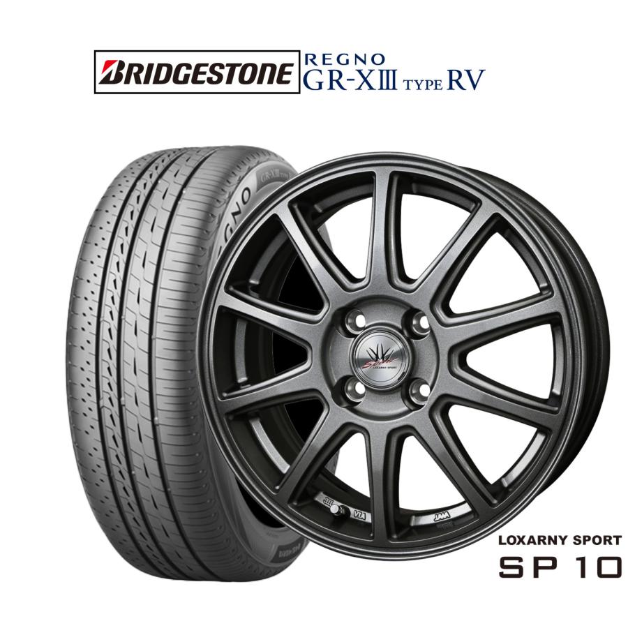 ロクサーニ サマータイヤ ホイール4本セット BADX ロクサーニスポーツ SP10 ブリヂストン REGNO レグノ GR-XIII(GR-X3) TYPE RV 195/65R15 ...