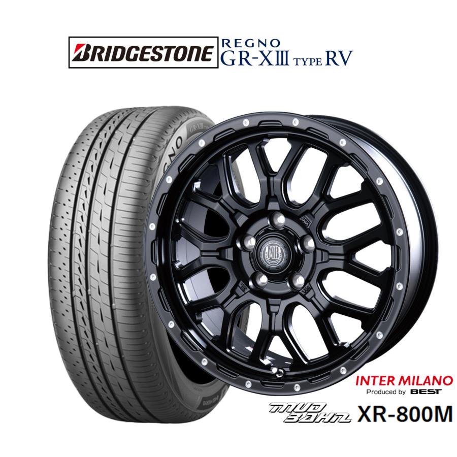 サマータイヤ ホイール4本セット インターミラノ マッドバーン XR-800M ブリヂストン REGNO レグノ GR-XIII(GR-X3) TYPE RV 215/55R17 ...