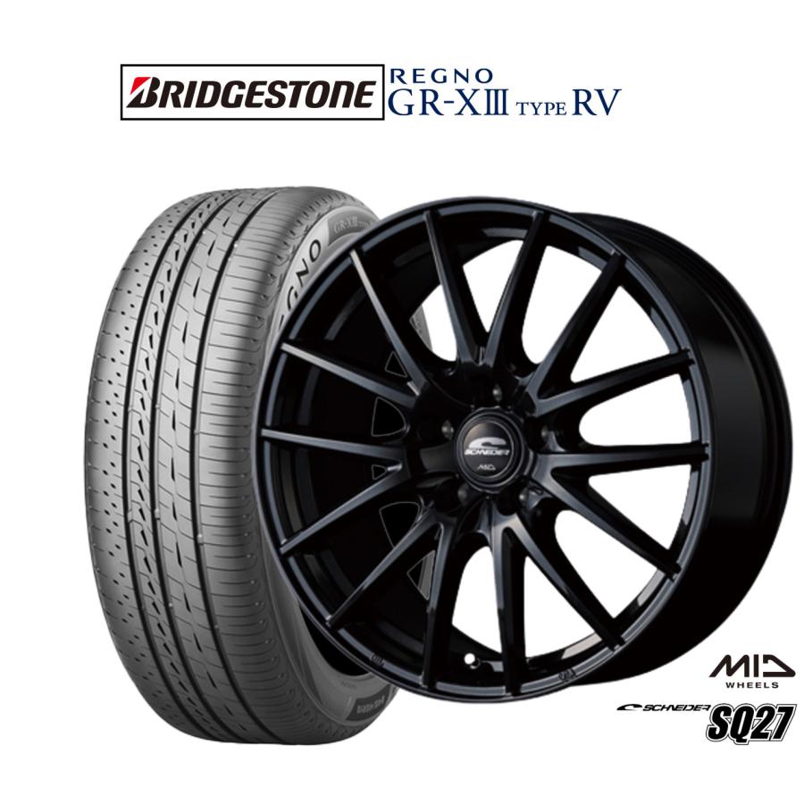 シュナイダー サマータイヤ ホイール4本セット MID SQ27 ブリヂストン REGNO レグノ GR-XIII(GR-X3) TYPE RV 205/60R16 : カーポートマルゼン ...