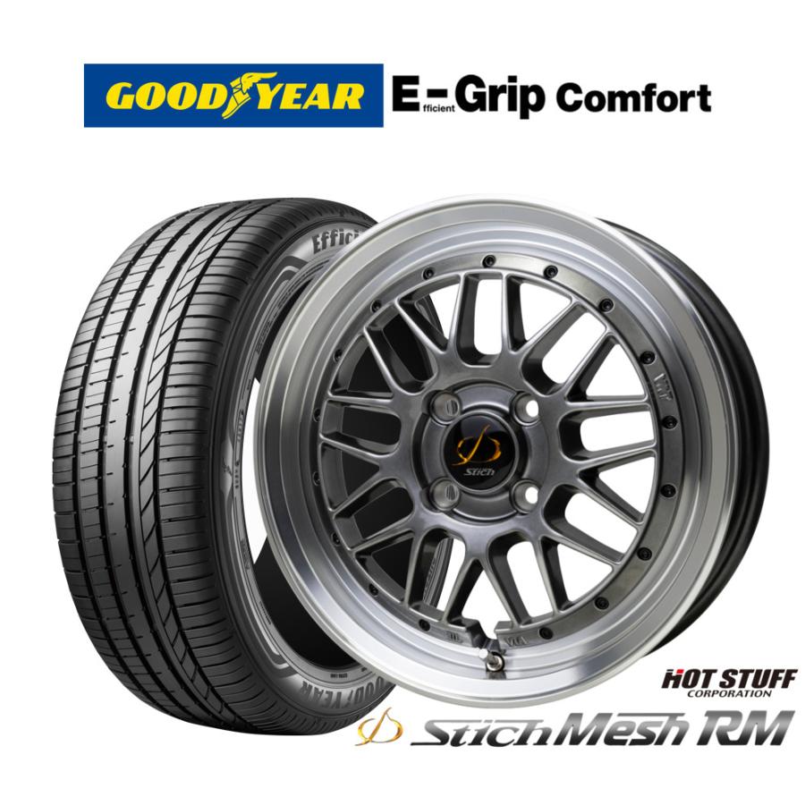 HOT STUFF サマータイヤ ホイール4本セット ホットスタッフ シュティッヒ メッシュ RM グッドイヤー エフィシエント グリップ コンフォート 165/50R15 : カーポート ...