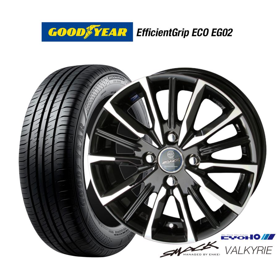共豊 サマータイヤ ホイール4本セット KYOHO スマック プライム ヴァルキリー グッドイヤー エフィシエント グリップ エコ EG02 185/55R15 : カーポートマルゼン ...