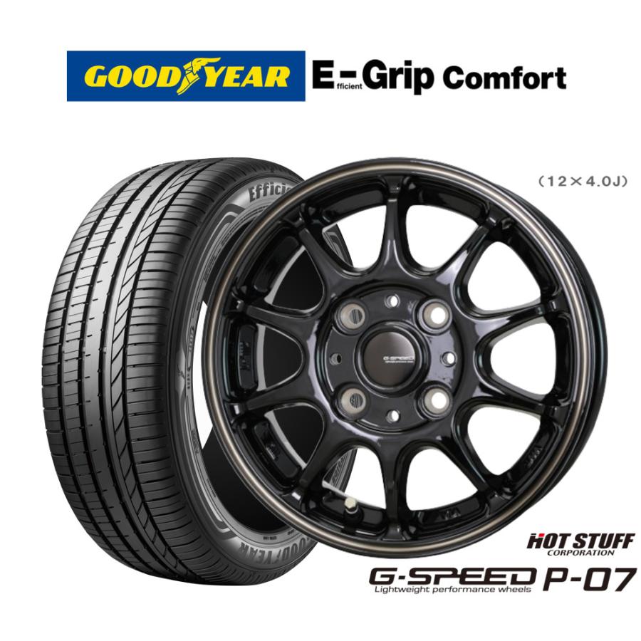 HOT STUFF サマータイヤ ホイール4本セット ホットスタッフ G.speed P-07 グッドイヤー エフィシエント グリップ コンフォート 175/65R15 : カーポートマルゼン ...