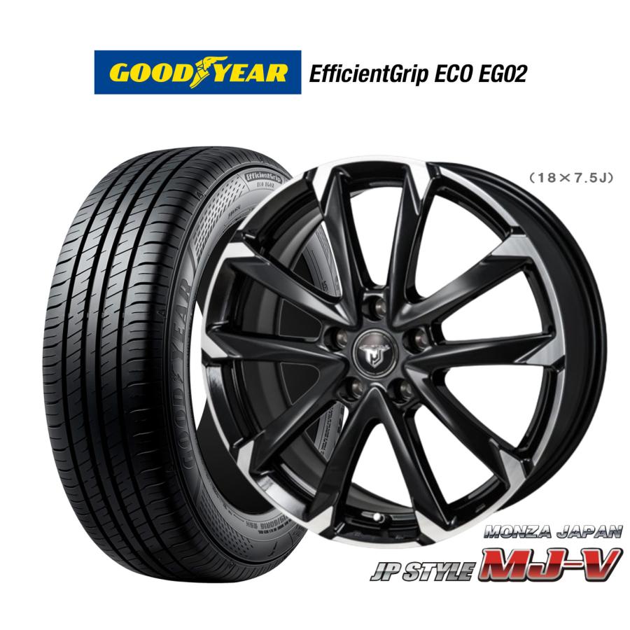 サマータイヤ ホイール4本セット モンツァ JP STYLE MJ-V グッドイヤー エフィシエント グリップ エコ EG02 195/65R15 : カーポートマルゼン - 通販 ...