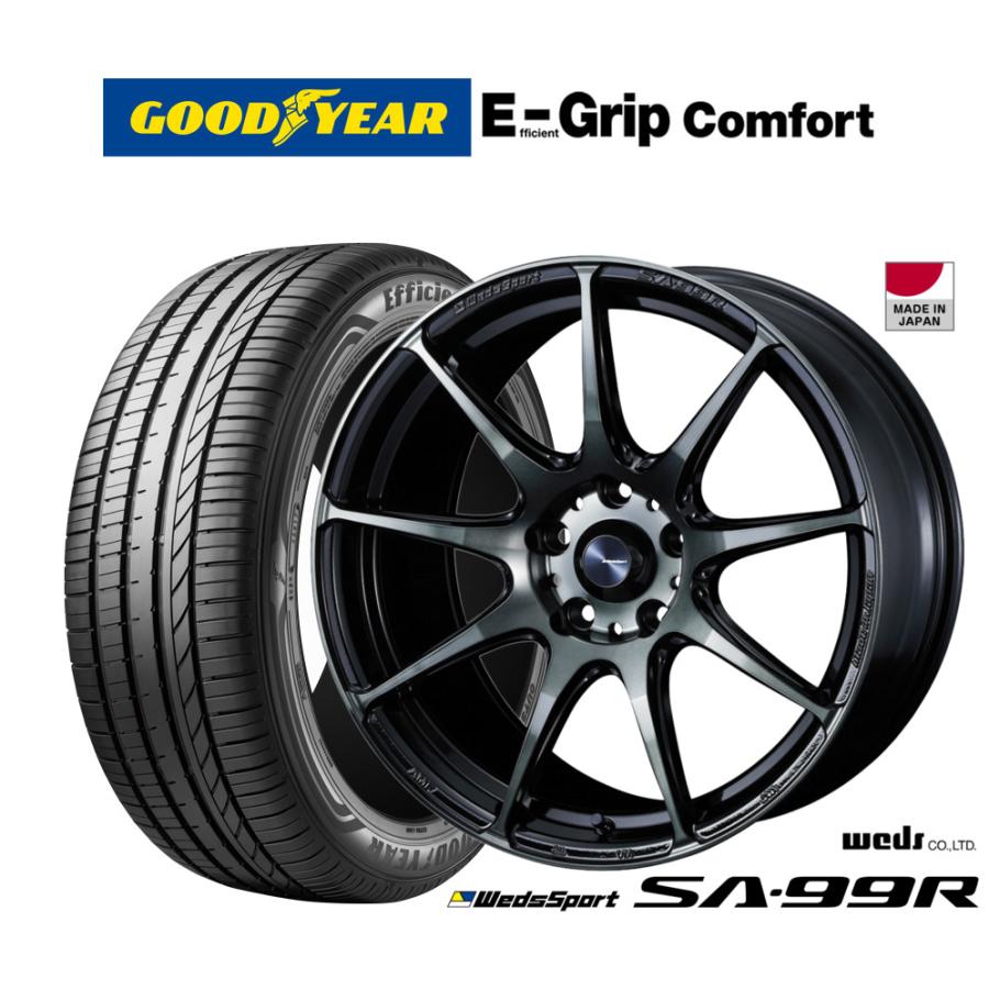 WEDS サマータイヤ ホイール4本セット ウェッズ ウェッズスポーツ SA-99R グッドイヤー エフィシエント グリップ コンフォート 225/40R18 : カーポートマルゼン - 通販 ...