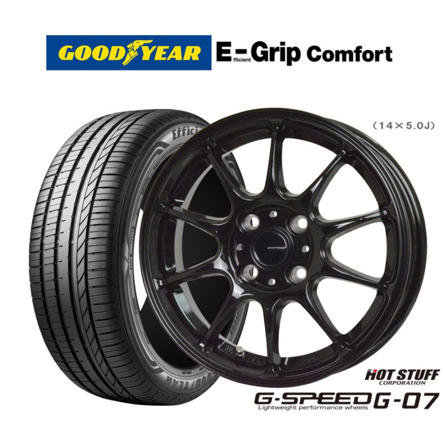 HOT STUFF サマータイヤ ホイール4本セット ホットスタッフ G.speed G-07 グッドイヤー エフィシエント グリップ コンフォート 195/45R17 : カーポートマルゼン ...