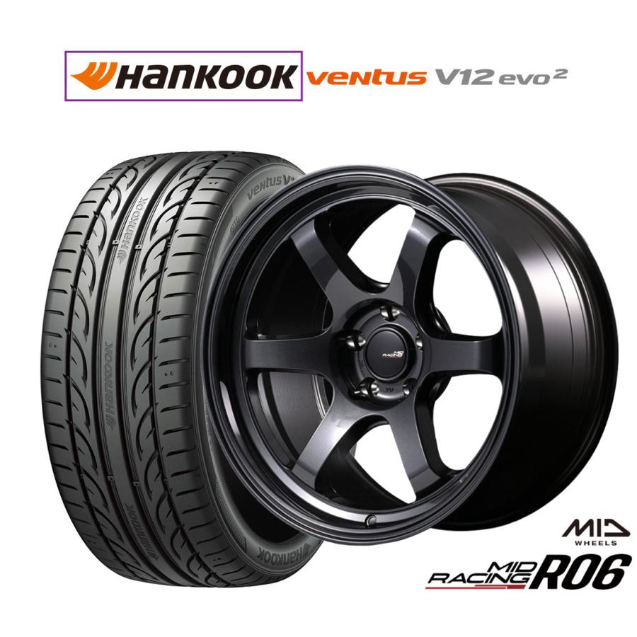 サマータイヤ ホイール4本セット MID レーシング R06 ハンコック VENTUS V12evo2 (K120) 215/45R17 : カーポートマルゼン - 通販 - Yahoo!ショッピング
