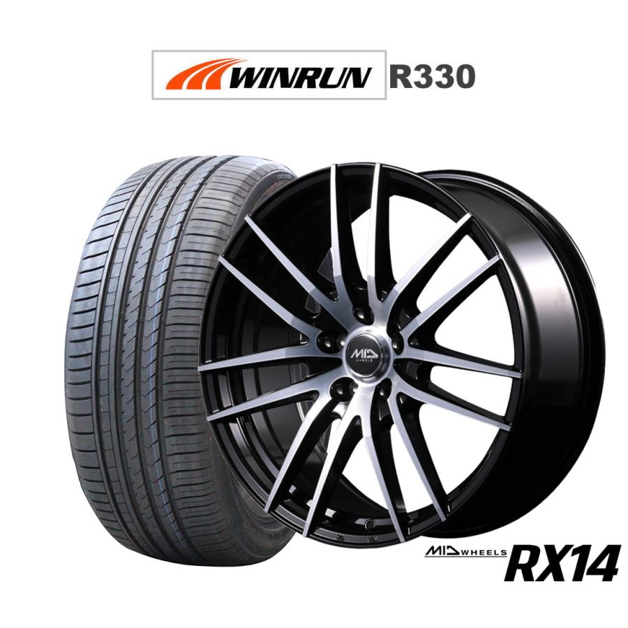 サマータイヤ ホイール4本セット MID ホイールズ RX14 WINRUN ウインラン R330 225/40R18 : カーポートマルゼン - 通販 - Yahoo!ショッピング