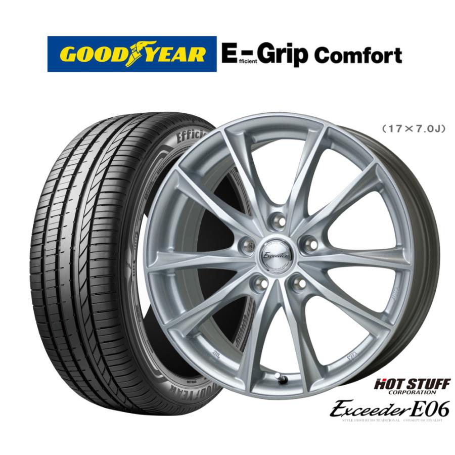 HOT STUFF サマータイヤ ホイール4本セット ホットスタッフ エクシーダー E06 グッドイヤー エフィシエント グリップ コンフォート 195/60R16 : カーポートマルゼン ...