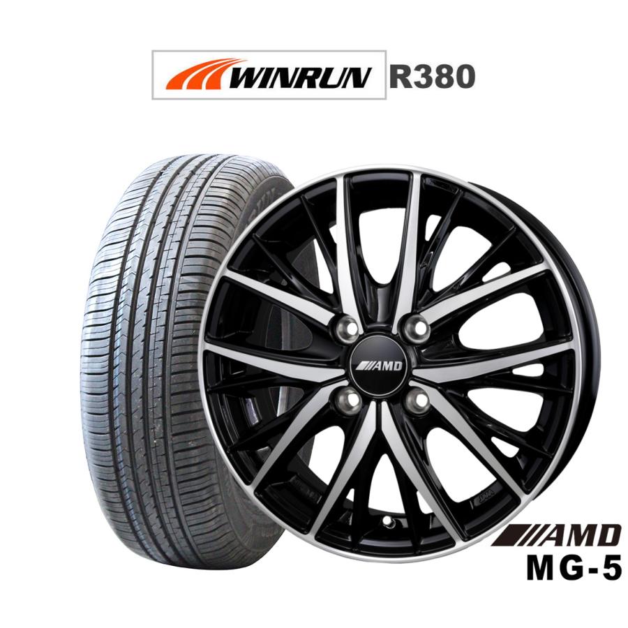 サマータイヤ ホイール4本セット BADX AMD MG-5 WINRUN ウインラン R380 165/65R14 : カーポートマルゼン - 通販 - Yahoo!ショッピング