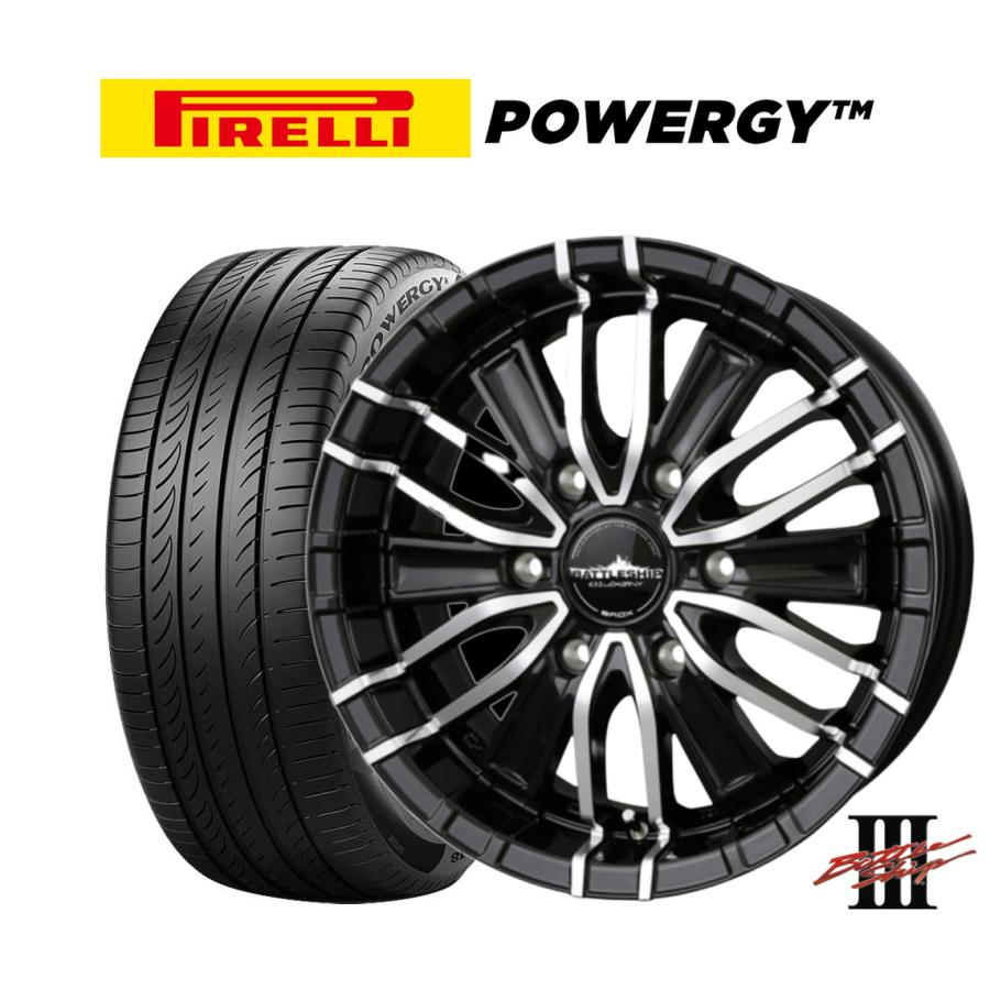 ロクサーニ サマータイヤ ホイール4本セット BADX バトルシップIII ピレリ POWERGY (パワジー) 215/65R16 ...