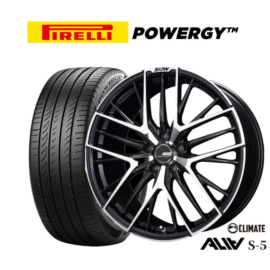 サマータイヤ ホイール4本セット クライメイト SUW スー アリア-S5(ALIA-S5) ピレリ POWERGY (パワジー) 235/55R19 : カーポートマルゼン - 通販 ...