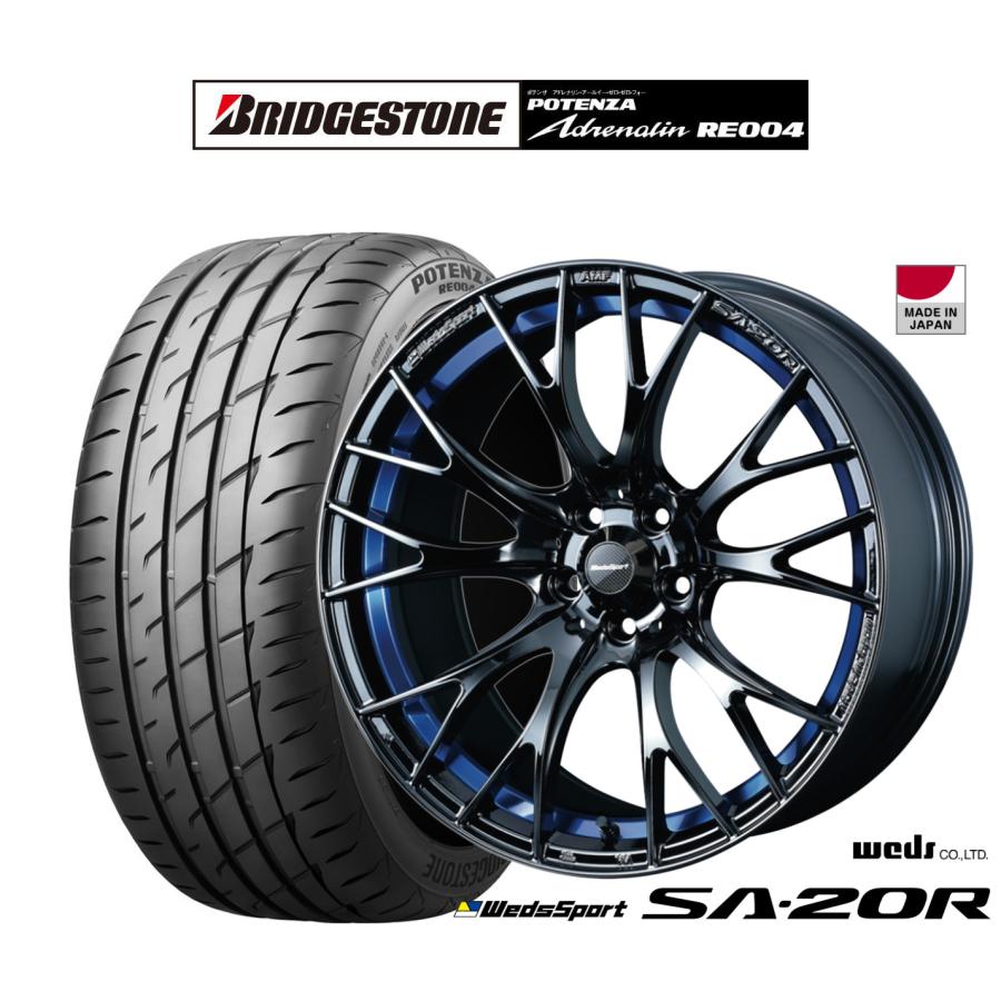 WEDS サマータイヤ ホイール4本セット ウェッズ ウェッズスポーツ SA-20R ブリヂストン POTENZA ポテンザ アドレナリン RE004 245/45R18 : カーポート ...