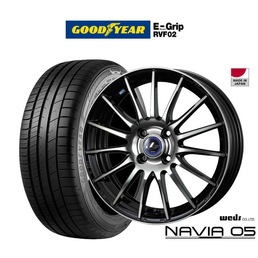 WEDS（ウェッズ） サマータイヤ ホイール4本セット レオニス ナヴィア05 グッドイヤー エフィシエント グリップ RVF02 175 ...