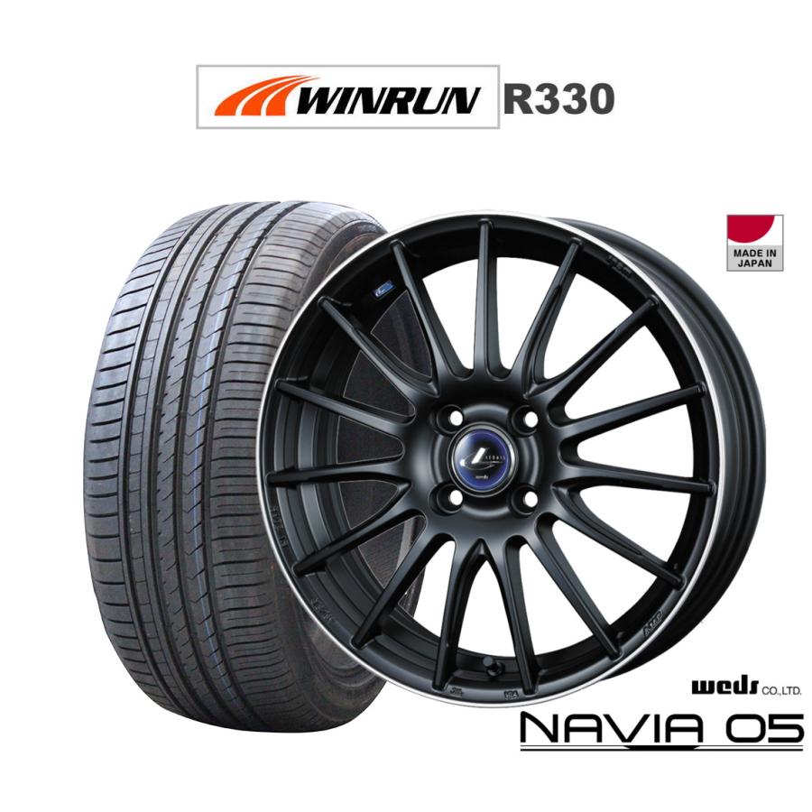 WEDS サマータイヤ ホイール4本セット ウェッズ レオニス ナヴィア05 WINRUN ウインラン R330 205/40R17 : カーポートマルゼン - 通販 - Yahoo!ショッピング