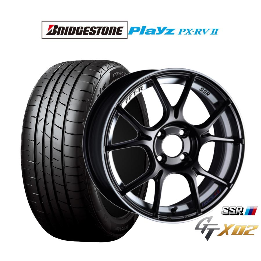 SSR サマータイヤ ホイール4本セット タナベ GT X02 ブリヂストン PLAYZ プレイズ PX-RVII 205/55R16 : カーポートマルゼン - 通販 - Yahoo!ショッピング