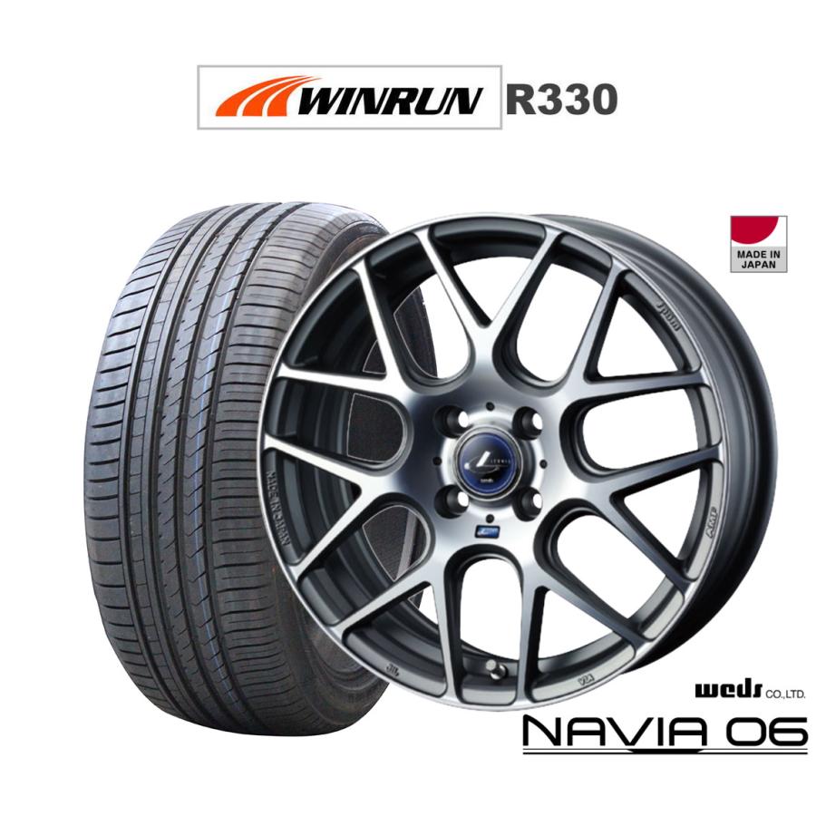 WEDS サマータイヤ ホイール4本セット ウェッズ レオニス ナヴィア06 WINRUN ウインラン R330 195/45R17 : カーポートマルゼン - 通販 - Yahoo!ショッピング